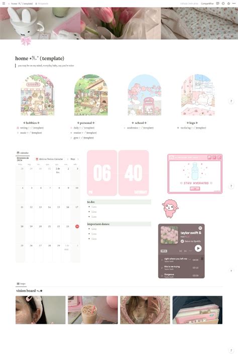 My Notion Aesthetic Artofit