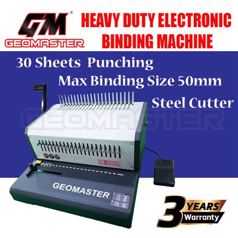Geomaster Gm30 Electrical Binding Machine Heavy Duty Binding Machine