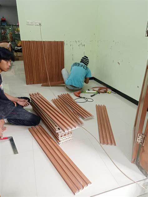Pemasangan Wall Moulding Dan Wpc Panel Chie Interior Design