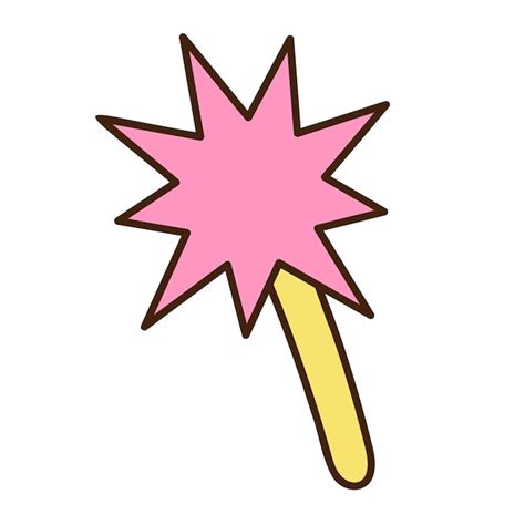 Premium Vector Cute Doodle Star Shape Magic Wand From The Collection