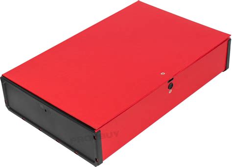 Q Connect 75mm Box File Foolscap Red Pack Of 5 31818kin0