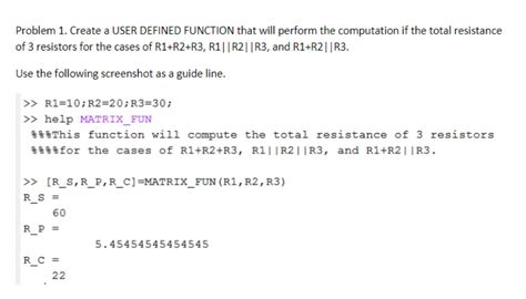solved problem 1 create a user defined function that will