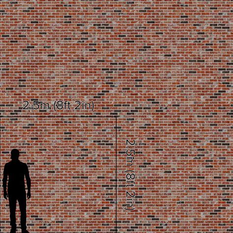 Reclaimed Running Bond Brick Texture Red Poliigon