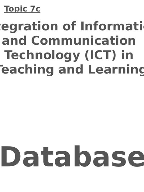 7c Database Electronic Presentation Pdf Databases Multimedia