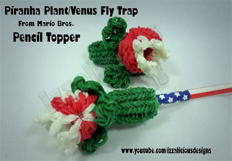 Rainbow Loom Piranhavenus Fly Trap Plant Pencil Topper From Mario