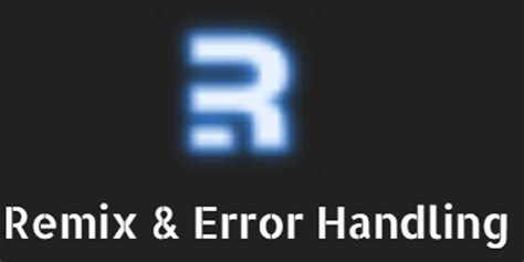 Handling Errors In Remix A Guide DEV Community