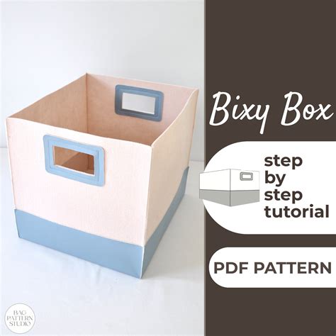Storage Box Sewing Pattern Square Storage Basket Pattern Couture Storage Box Sewing Pattern Square Storage Basket Pattern Couture