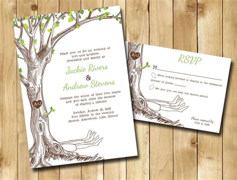 The Giving Tree Wedding Invitations Sample