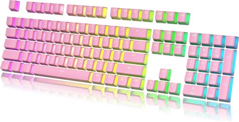 Hyperx Pudding Keycaps 2 Full Key Set Pbt 112 Keys Pink Electronics