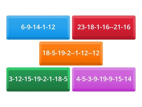 Decode Me Decode The Numbers Using The Alphabets To Reveal The