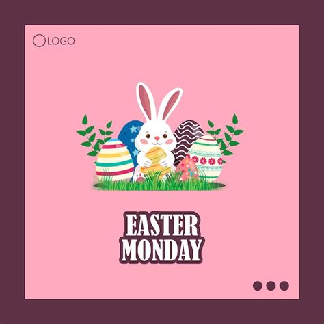 Premium Vector Easter Monday Is The Day After Easter Sunday Observed As A Public Holiday In