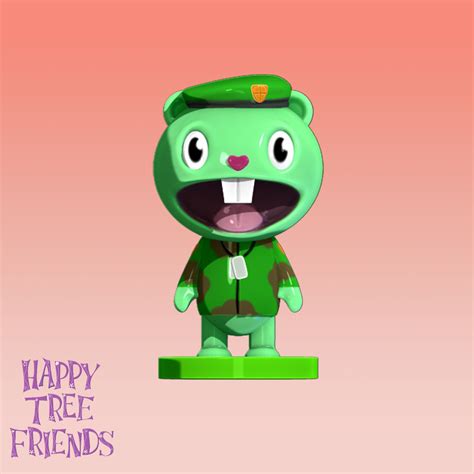 Stl File Happy Tree Friends Flippy 🌳 ・3d Printable Model To Download・cults