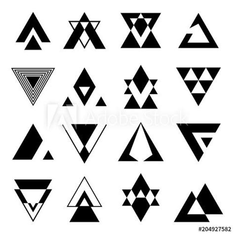 Abstract Geometric Shapes Triangles Stock Vector Artofit