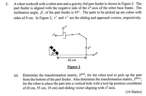 A Robot Workcell With A Robot Arm And A Gravity Fed Chegg