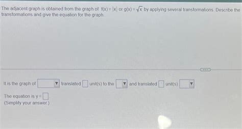 Solved The Adjacent Graph Is Obtained From The Graph Of