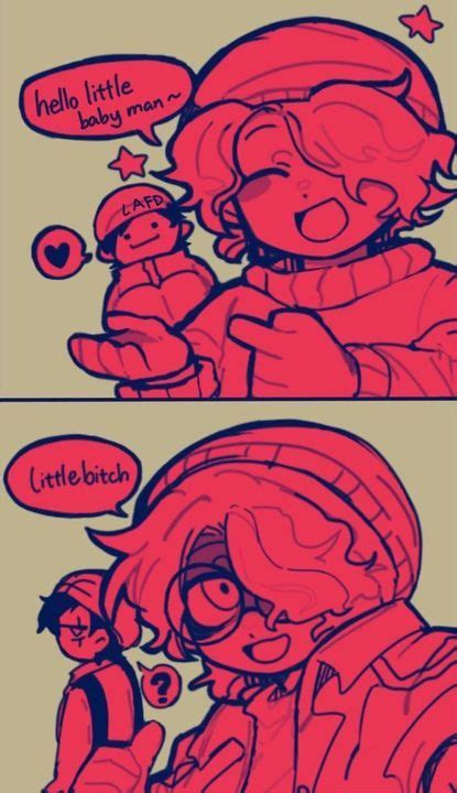 karmaland reacciona a quackity Ilustración satírica Dibujo de fan art Dibujos