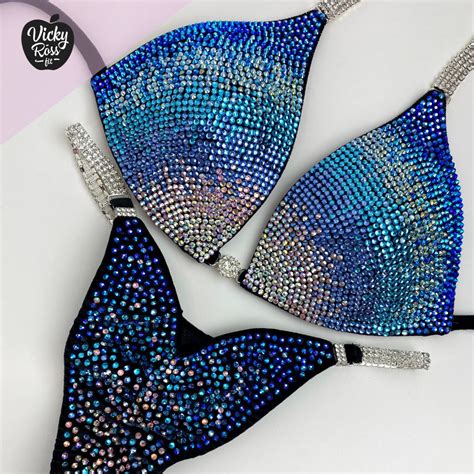 Npc Ifbb Bodybuilding Bikini Pro Gradient Galaxy Suit Vicky Ross Fit