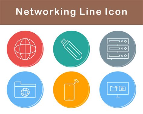 Networking Vector Icon Set 21427370 Vector Art At Vecteezy