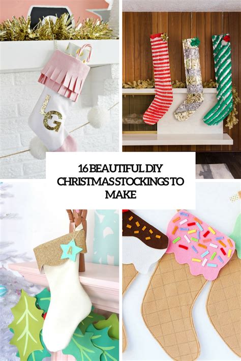 Beautiful DIY Christmas Stockings To Make Shelterness