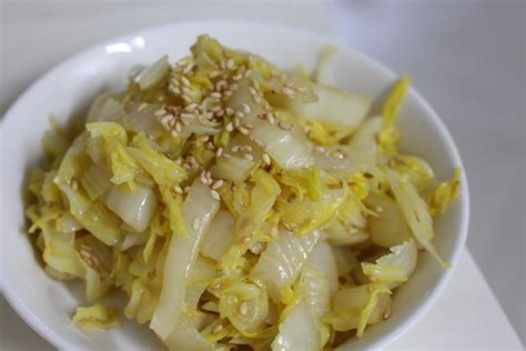 배추나물무침 시원하고 맛있어요