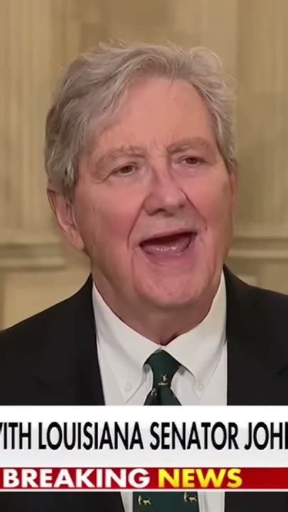 Senator John Kennedy Its Cool Having A President Again And