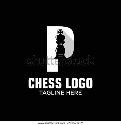 Letter P King Chess Logo Design Stock Vector Royalty Free 2237521289