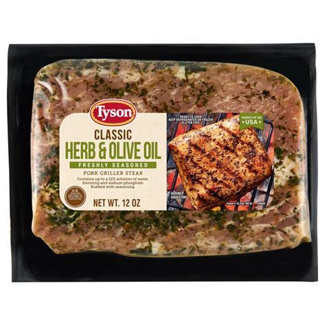 Save On Tyson Classic Herb Oil Pork Griller Steak Order Online Delivery Food Lion