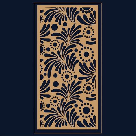 Premium Vector Vector Set Jali Design For Jali Laser Cnc Graphic
