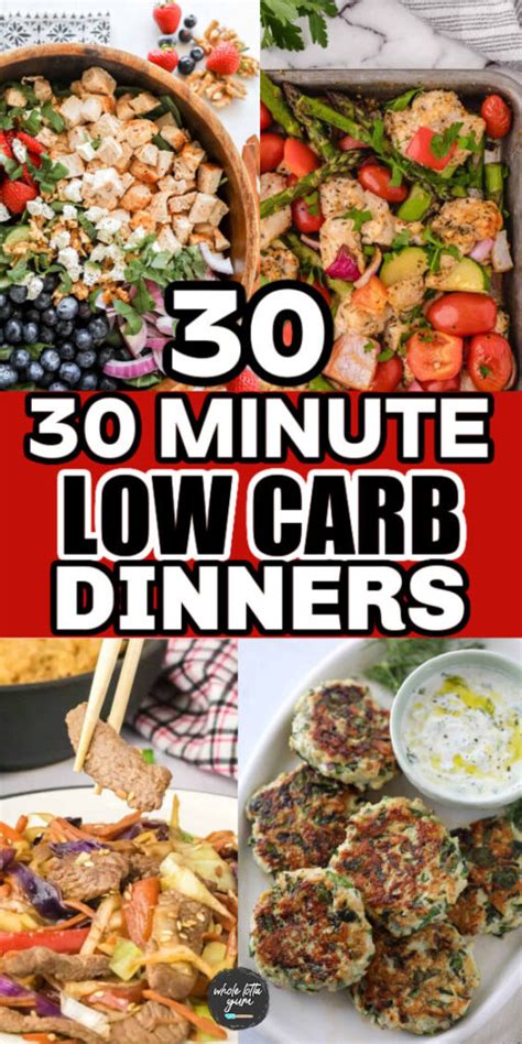 Easy 30 Minute Low Carb Meals 30 Dinner Recipes Whole Lotta Yum