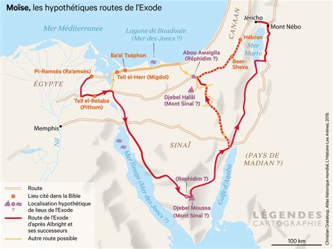Moses Exodus Map