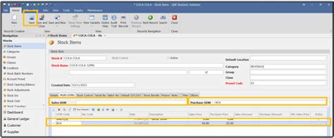 How To Add Other Unit Of Measurements Uoms For Stock Items Qne