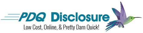PDQ Disclosure