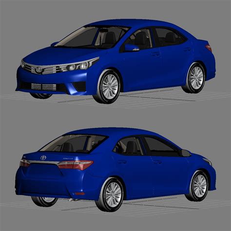 Toyota Corolla E170 라운지 2014 3d 모델 149 3ds Fbx Obj Max Free3d
