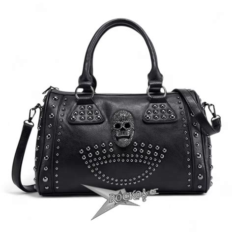 Bag Black Skull Handbag Luxury Rockos Online Store