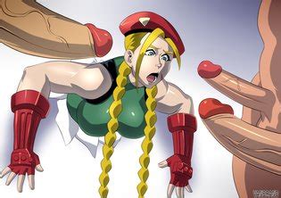 Cammy Stuck In The Wall Gangbang Luscious Hentai Manga Porn