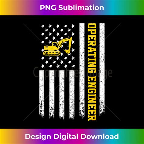 Operating Engineer American Usa Flag Urban Sublimation Png Inspire