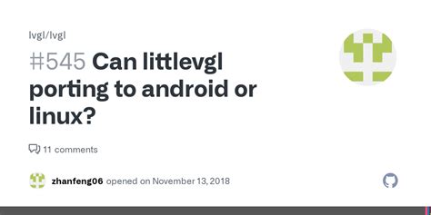 Can Littlevgl Porting To Android Or Linux · Issue 545 · Lvgllvgl