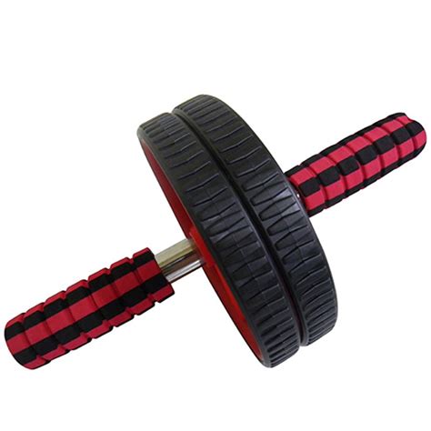 Roda Abdominal Rolo Fitness Exercicio Vermelho Musculacao BRASLU