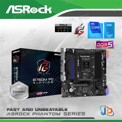 Promo Motherboard ASROCK B760M PG Riptide LGA1700 B760 DDR5 USB3 2