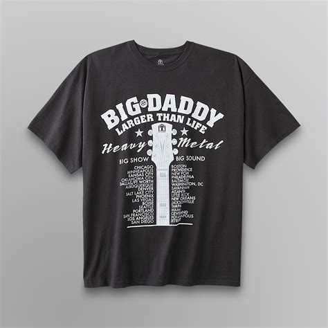 Big Daddy Mens Big And Tall Graphic T Shirt Heavy Metal