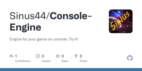 github sinus44 console engine engine for your game on console try it