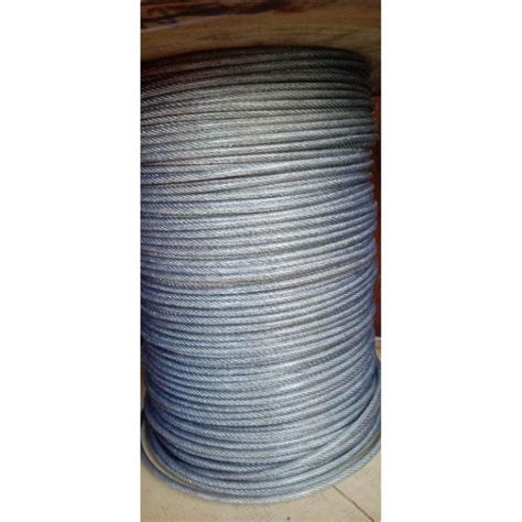 Jual Kawat Seling Baja Galvanis Lapis Plastik PVC Ukuran 4x6mm Ukuran
