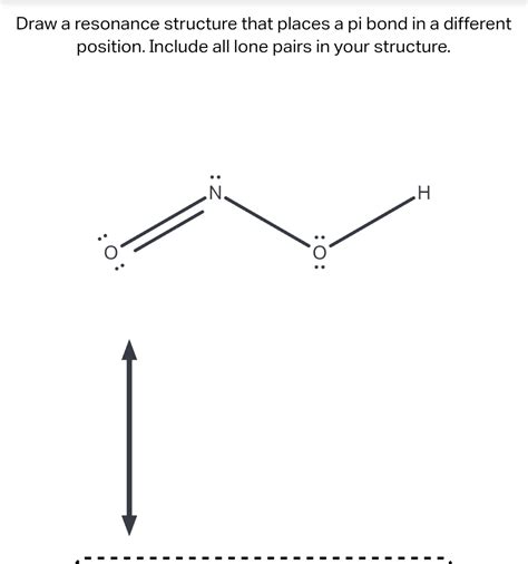 Solved Draw A Resonance Structure That Places A Pi Bond In A Chegg Com