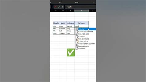 Full Name Formula In Excel Tips And Tricks For Excel Excelexceltips