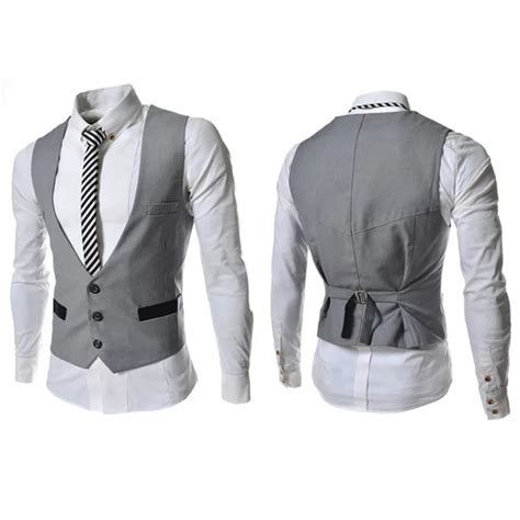 New Design Formal Business Men Vests Hot Sale Party Wedding Men Suit