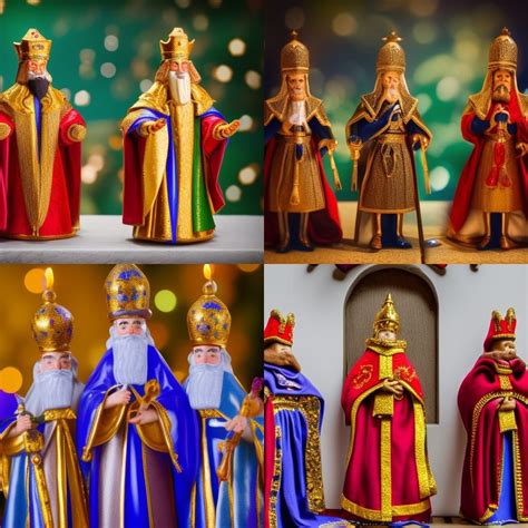 Los Tres Reyes Magos Melchor Gaspar Y Balthazar Ai Generated Artwork