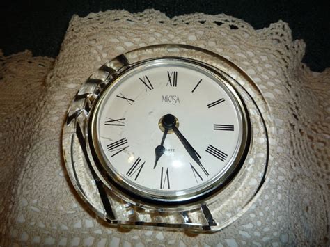 Quartz Analog Crystal Clock By Vintageole On Etsy