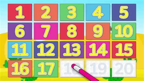 그림자 맞추기 한글 숫자20 숫자1부터20까지 숫자세기 ★ Learn Korean Number1~20 ★ 숫자