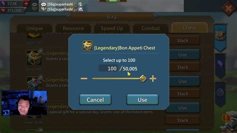 Lords Mobile 50 000 Bon Appeti Chests YouTube