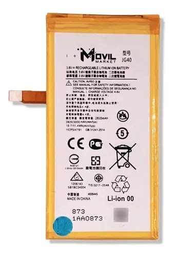 Bateria Pila Motorola G7 Plus Jg40 Xt196 MercadoLibre